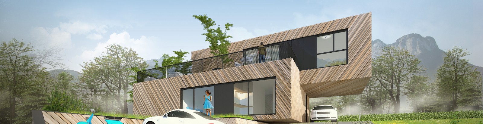 Une maison modulaire construire à base de containers maritimes